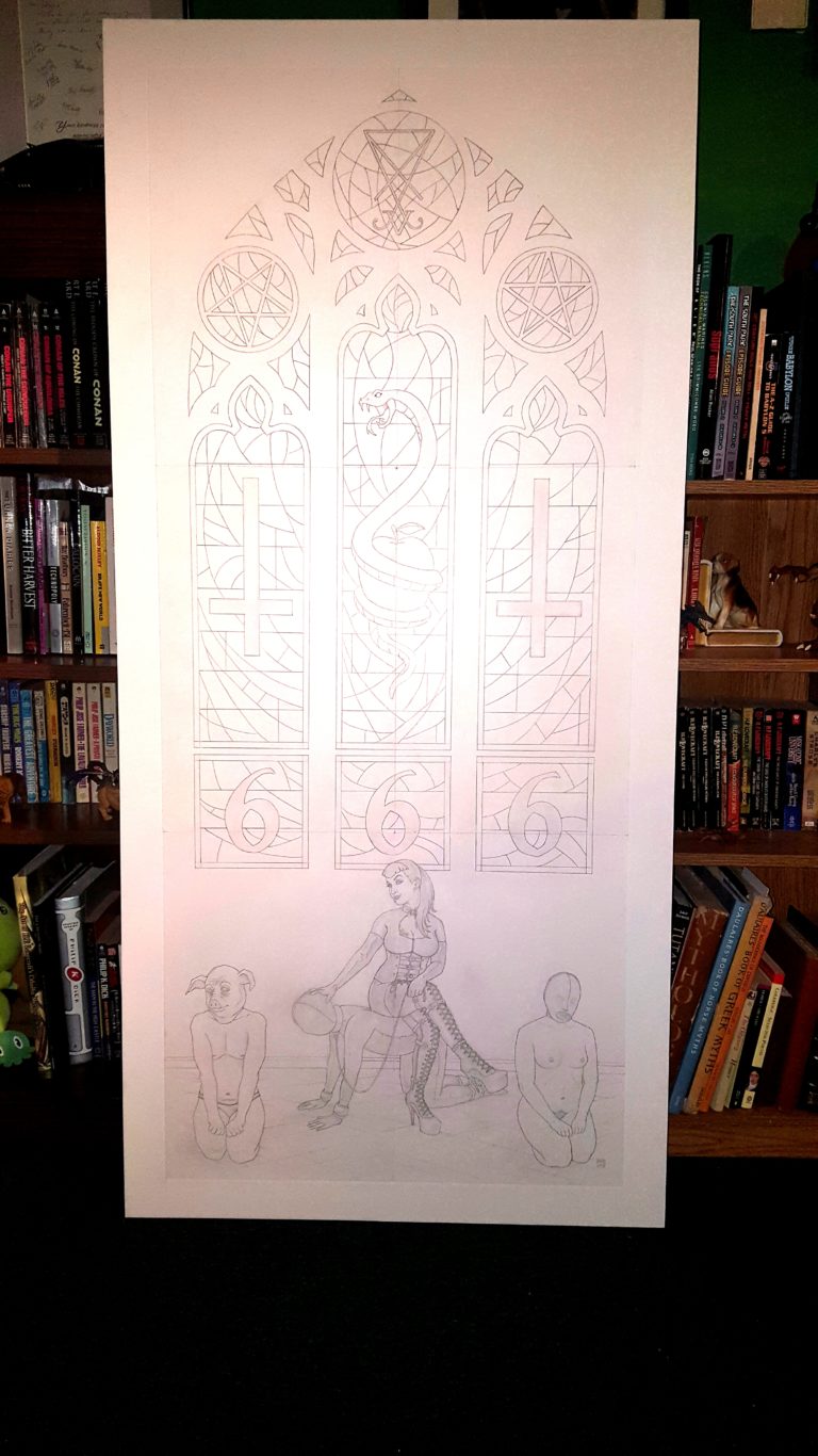 Lady Vi Commission “Church of the Satanatrix” – Jason Lenox